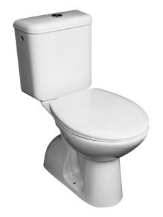 Unitazas Jika ZETA, pastatomas, su bakeliu, vertikaliu nuotaku, šoniniu ...